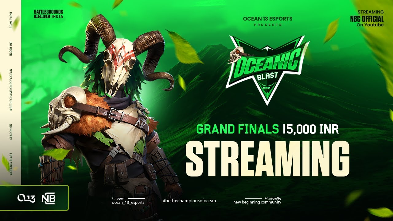 OCEANIC BLAST 15K GRAND FINALS PRESENTED BY OCEAN 13 ESPORTS 6 B2B BGMI ...