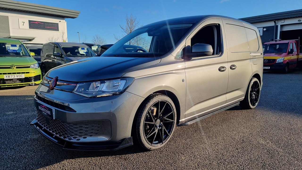 modified van... vw caddy mk5 alloys splitter sidebars spoiler leather ...