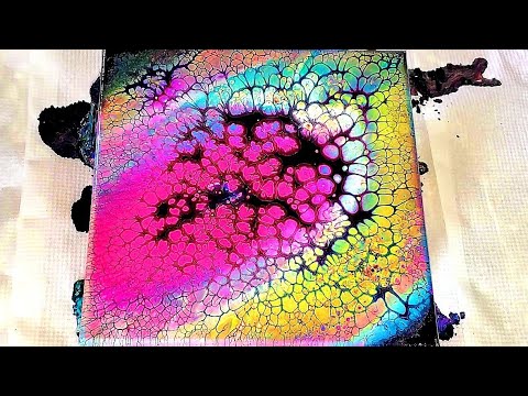 WOW These Acrylic Ready-Mixed Pouring Paint Creates Amazing Pearl Cells ...