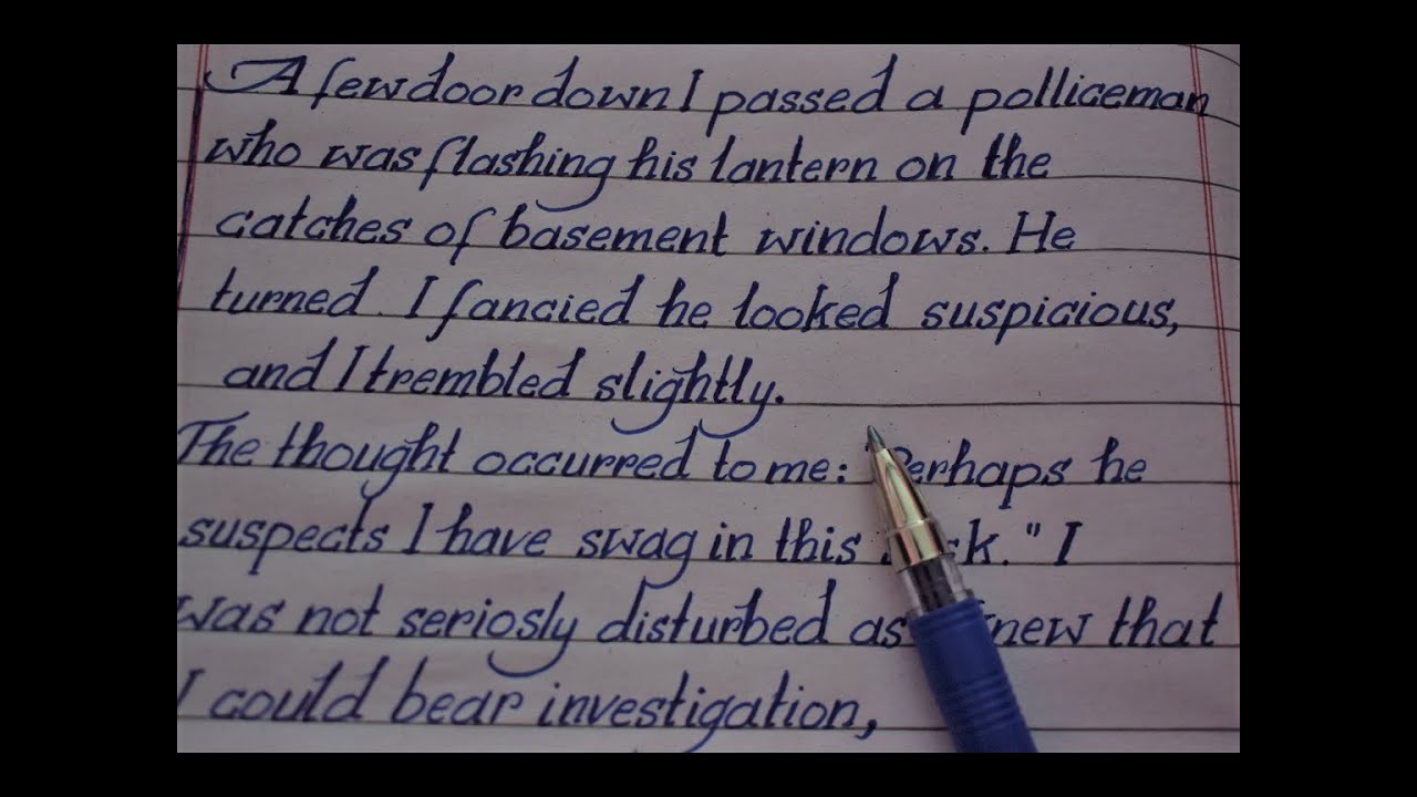 Handwriting practice in English for beginners| improve handwriting ...