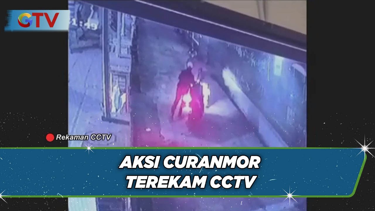 2 Pelaku Curanmor Terekam CCTV saat Hendak Curi Motor di Palembang ...