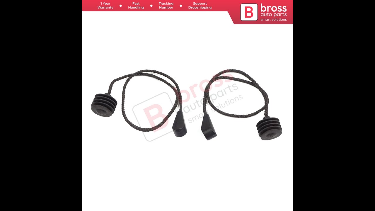 BDP1215 Rear Parcel Shelf String Cord Retaining Strap Set for Fiat Egea ...