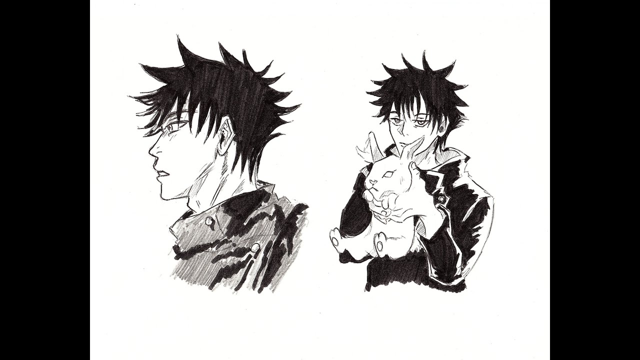 Megumi Fushigoro [Jujutsu Kaisen] (Speed Drawing) - YouTube