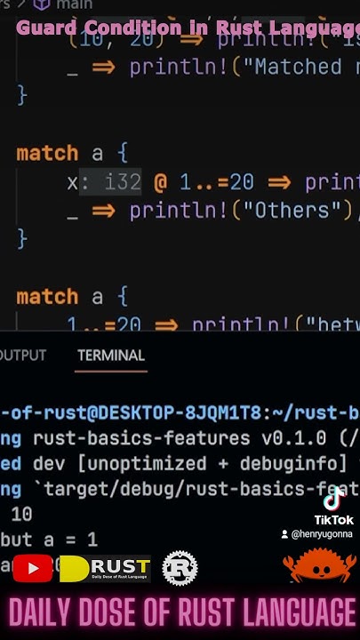 Why You Should Use Guard Conditions In Rust Language Shots Rust Rustlang Rusttutorial Youtube