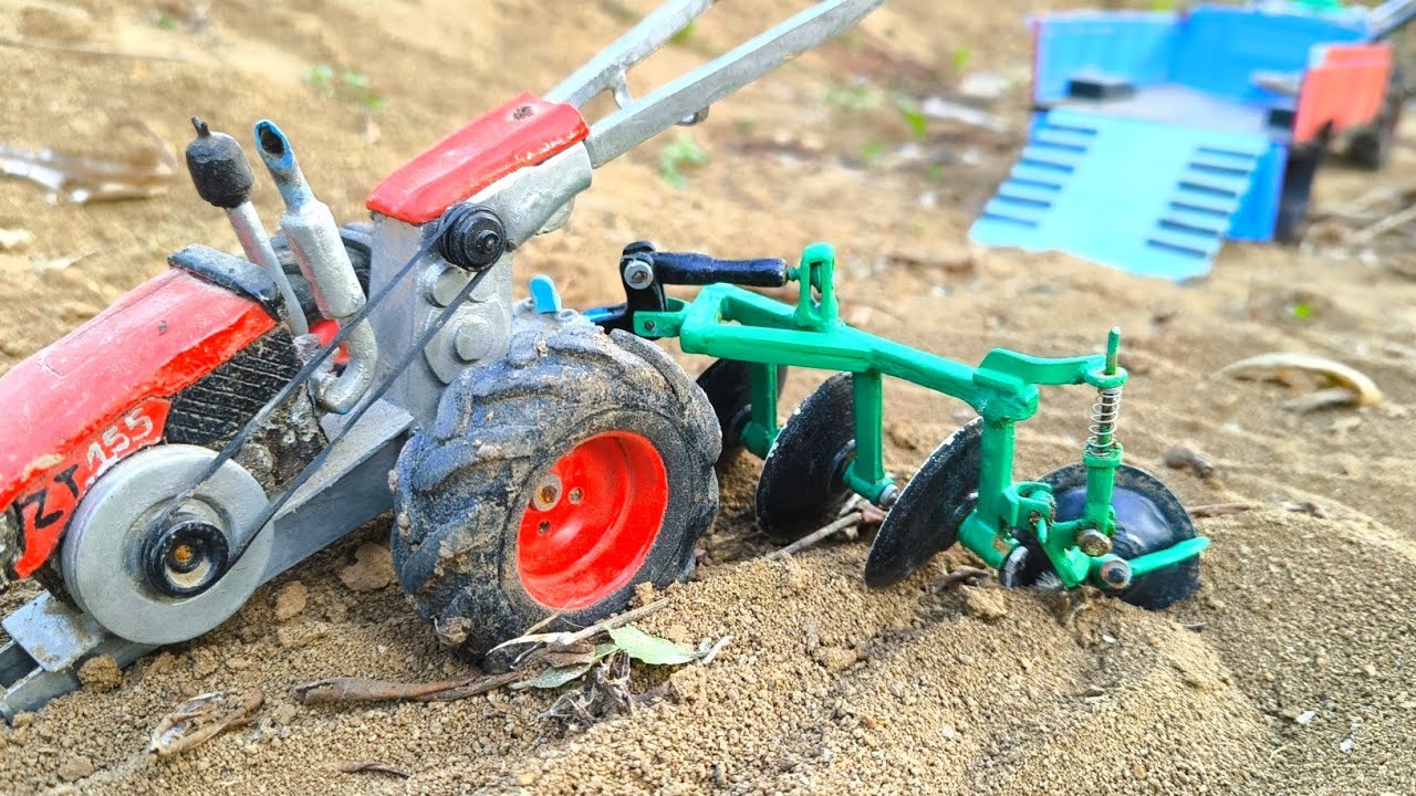 RC Tractor Walking To Plow Rice Fields, |RC DIY Tractor| - YouTube