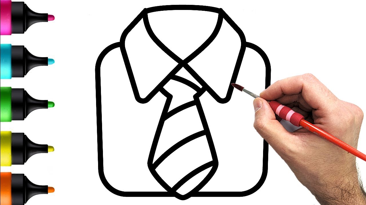 Let's Make a Necktie! Easy Drawing, Painting, and Coloring for Kids and ...