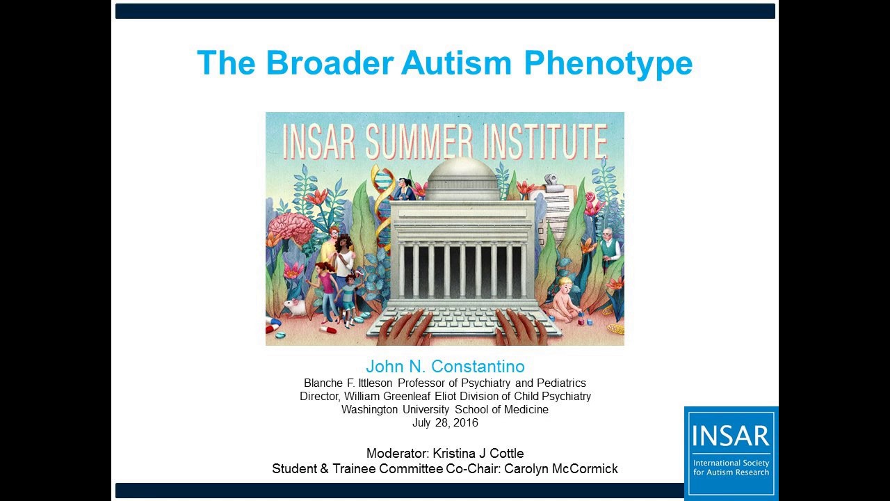 The Broader Autism Phenotype - YouTube