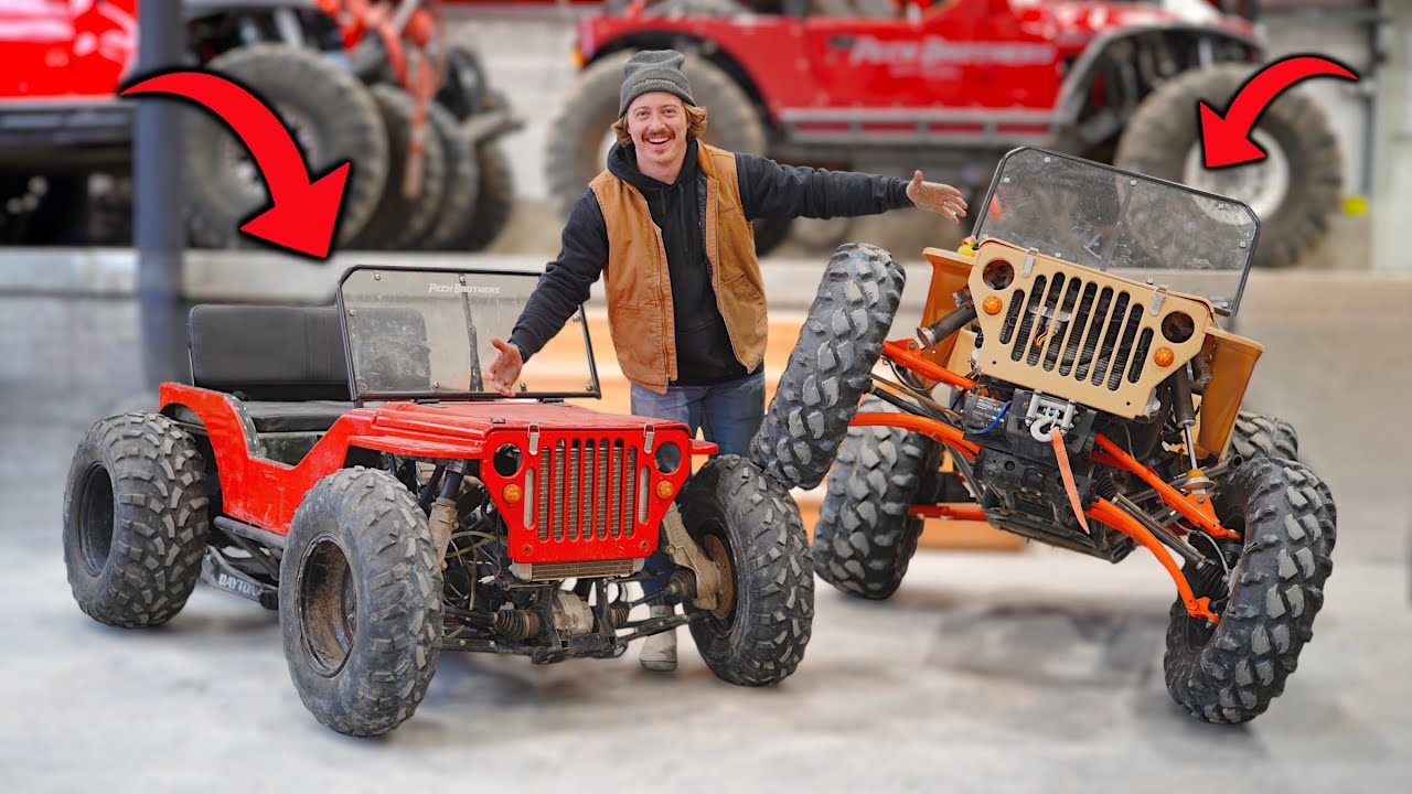 UPGRADING OUR MINI JEEPS TO LOOK LIKE REAL JEEPS - YouTube