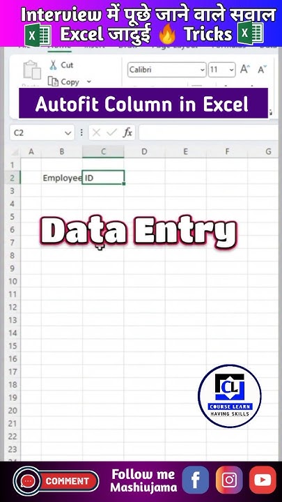 Autofit Column in Excel 🔥😍 #shorts #exceltips #excel - YouTube