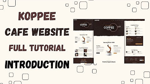 Responsive Coffee Shop Website Template with free source code - YouTube