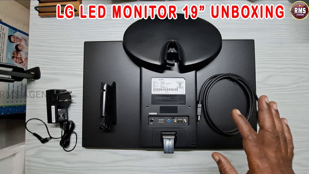 LG LED MONITOR 19 INCH| UNBOXING | MODEL NO: 19M38HB | VGA & HDMI ...