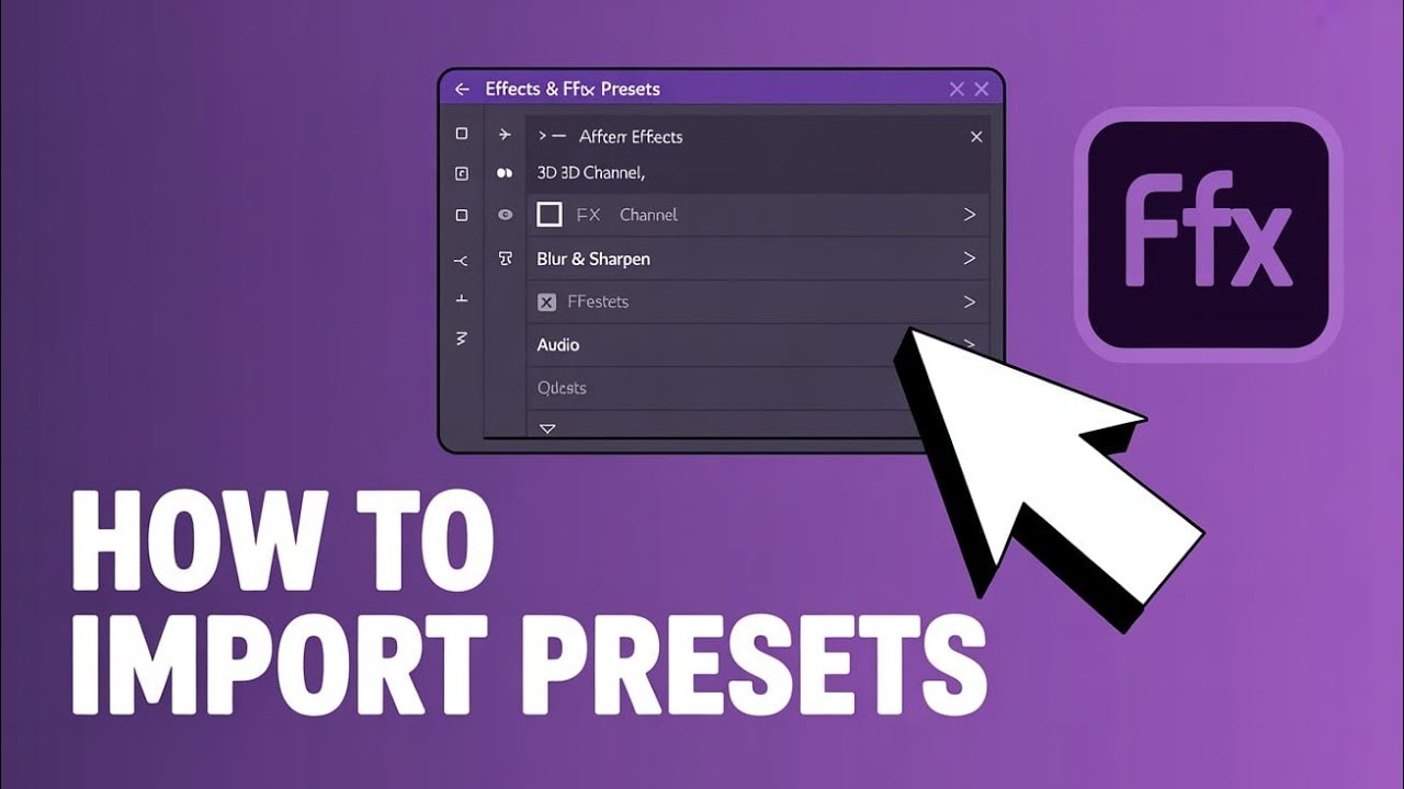 How to insert ffx file in after effect || After effect || Tutorial - YouTube