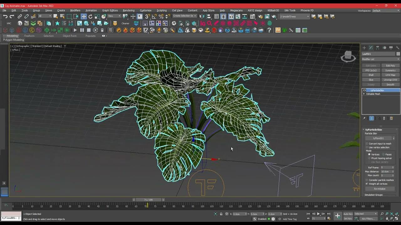 3DMAX - TREE ANIMATION - TYFLOW TUTORIALS - YouTube