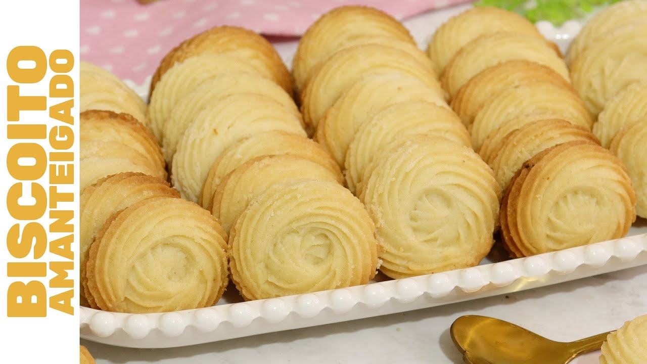 BISCOITO AMANTEIGADO MAIS FÁCIL E DELICIOSO QUE VOCÊ JÁ VIU! Suave e ...