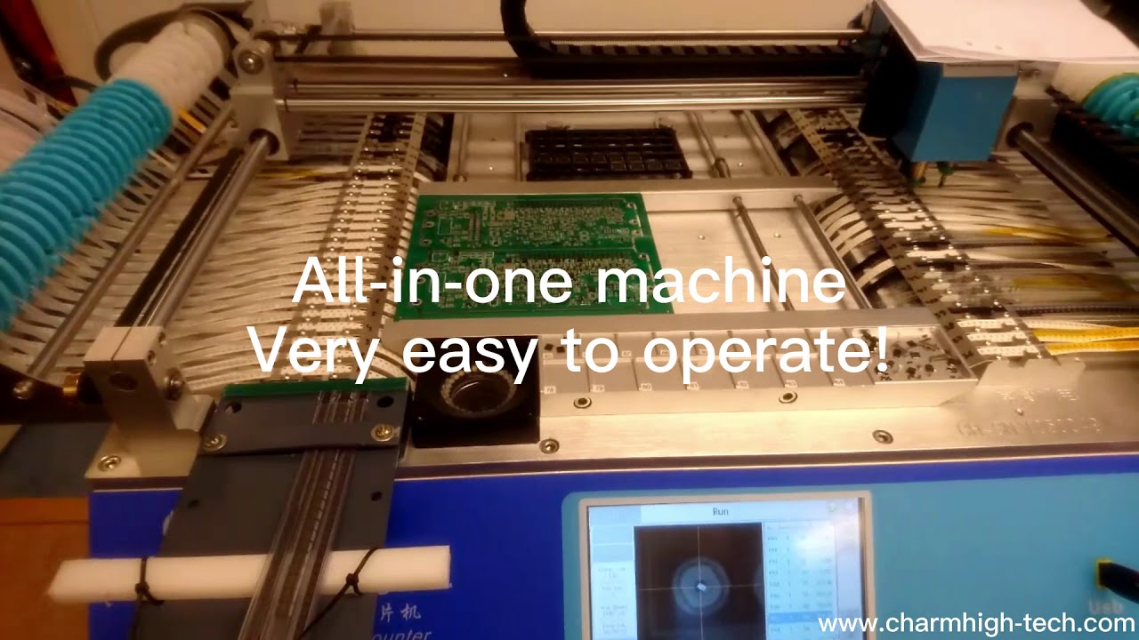 Surface Mount Pick And Place Machine Electric With Vision Camera - YouTube