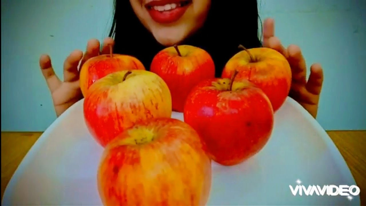 Asmr Juicy Red Apples Eating And Whispering Sounds Iva Asmr Youtube