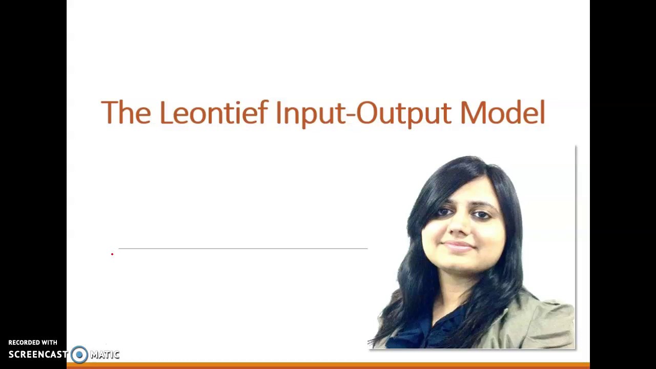 Leontief Input-Output Model - (Part 5a) - YouTube