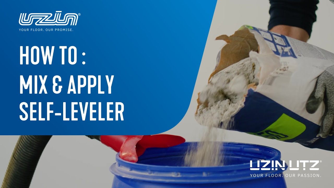 How To Mix & Apply UZIN Self-Leveler - YouTube