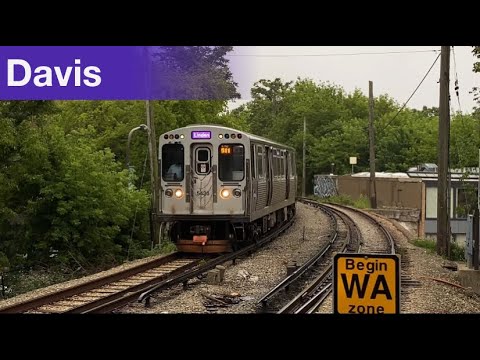 CTA Purple Line [Davis] Clips - YouTube