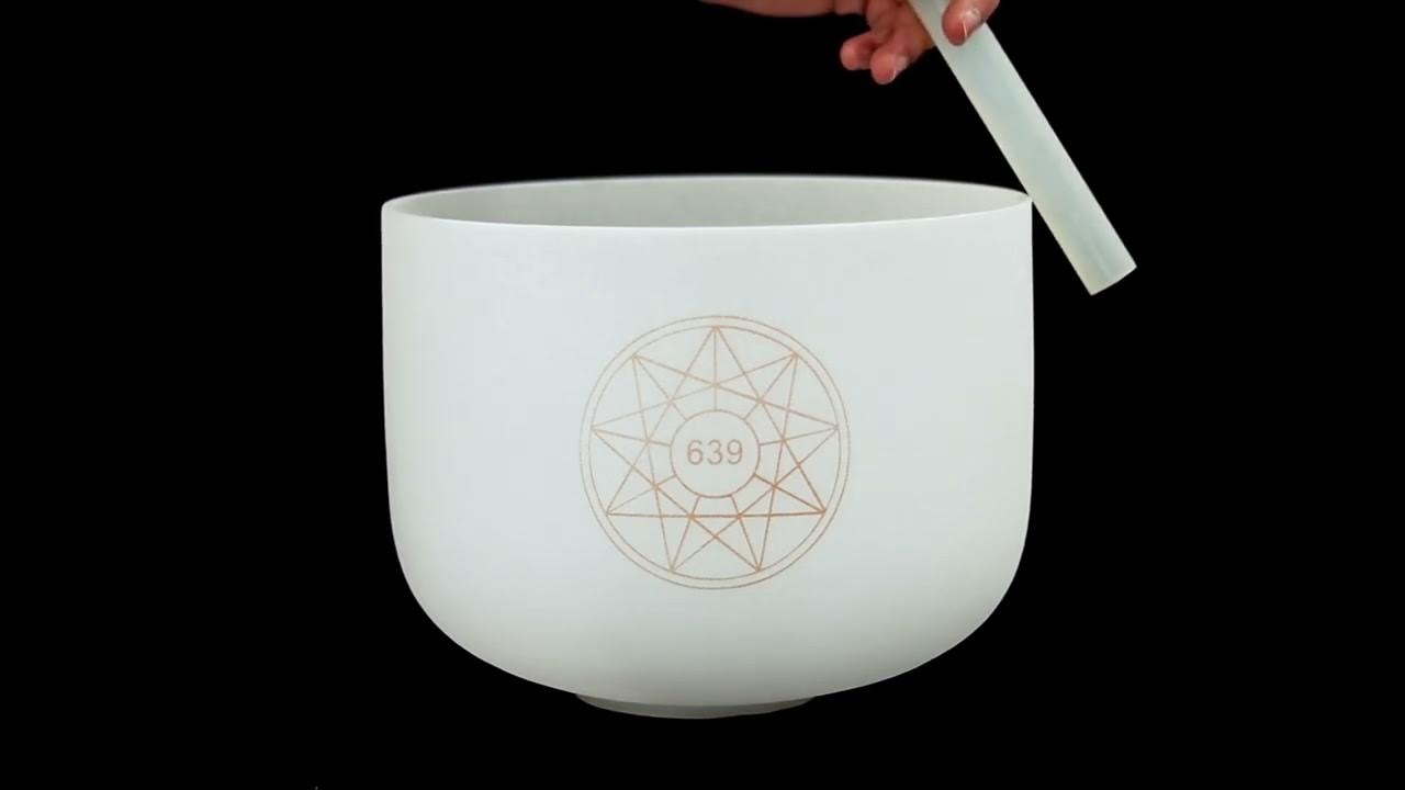Meinl 10" Solfeggio Crystal Singing Bowl - 639 Hz (SOLCSB10-639) | Unlimited Singing Bowls - YouTube
