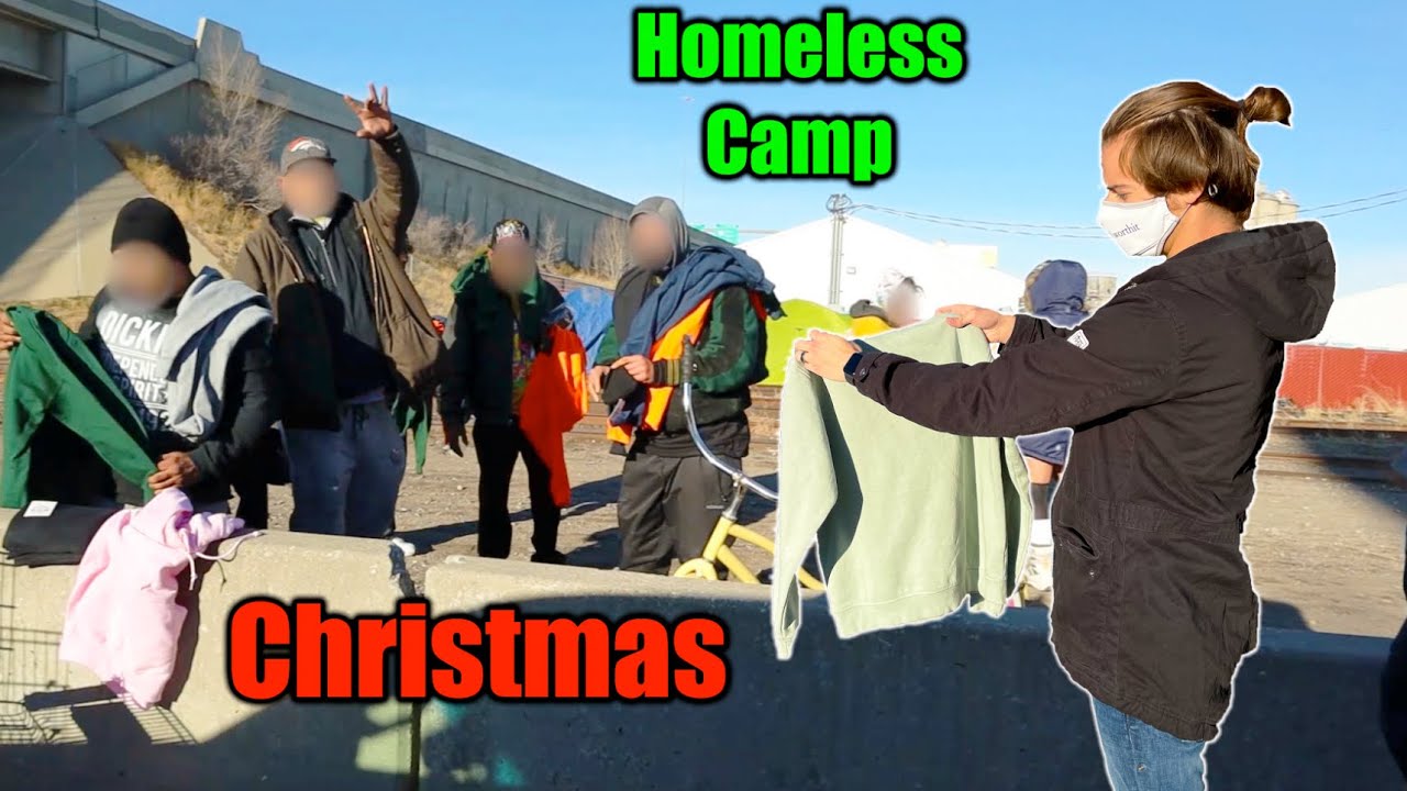 Giving Homeless People Winter Clothes! *Emotional* - YouTube