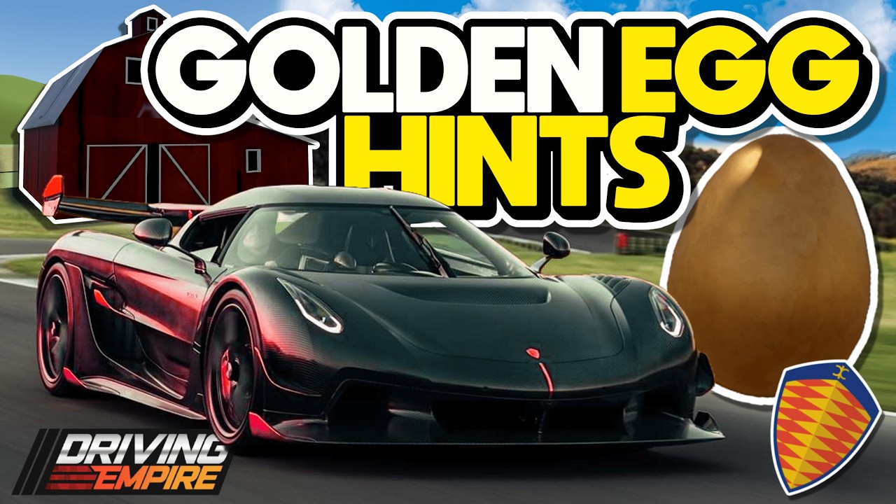 All Golden Egg HINTS and KOENIGSEGG Connections in Driving Empire ...