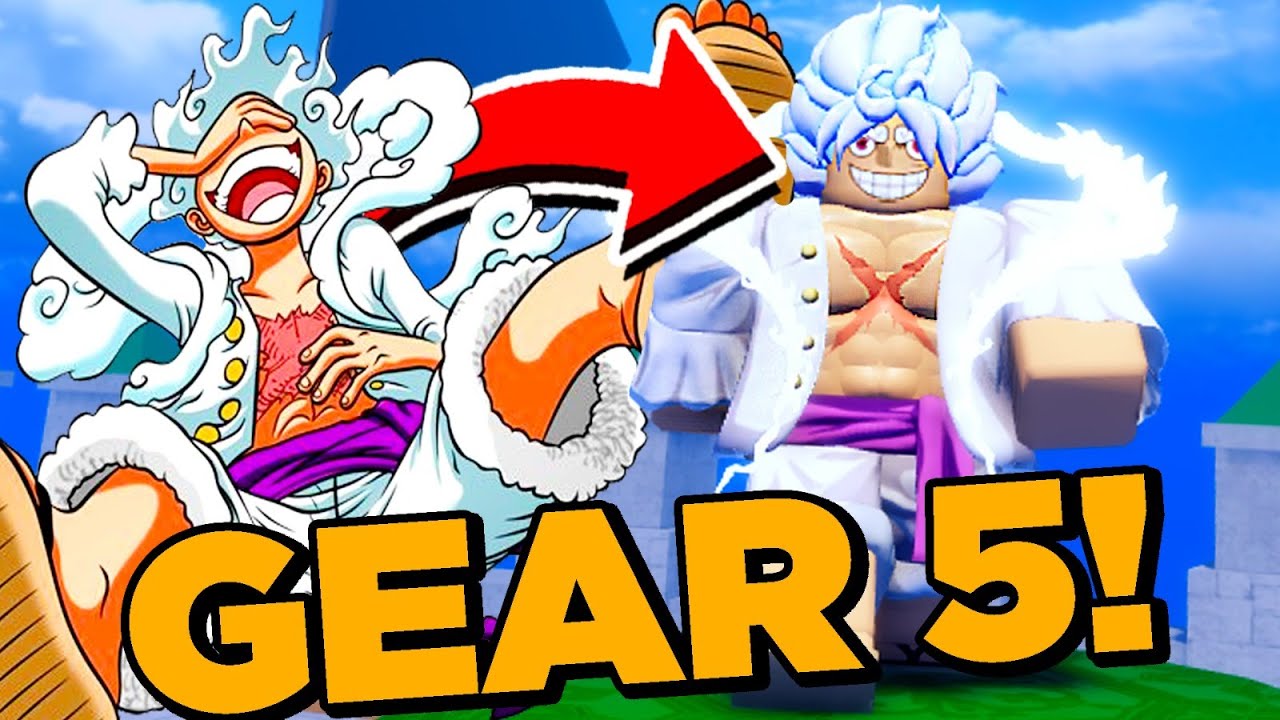 VIREI O GEAR 5 NIKA NO ROBLOX! - YouTube