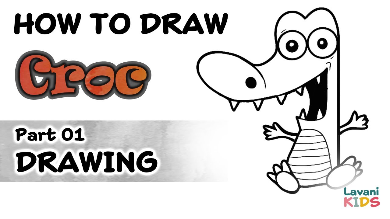 How To Draw Easy CROC - STEP 1 - DRAWING | AUTODESK SKETCBOOK PRO ...