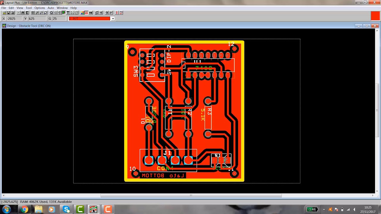 Motor Orcad Layout Gerber 5 - YouTube
