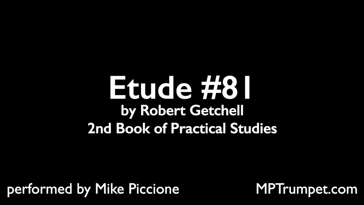 Getchell 81 - trumpet etude - YouTube