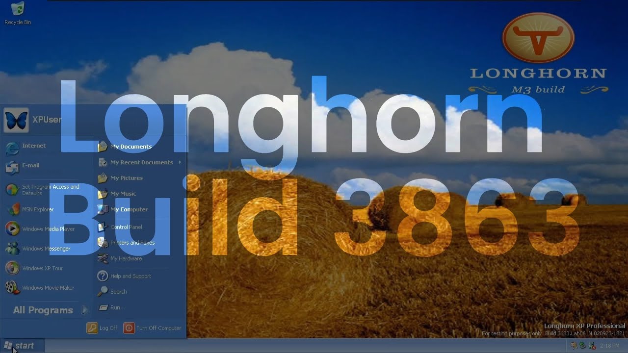 Installing Windows Longhorn Build 3863! (part1) - YouTube