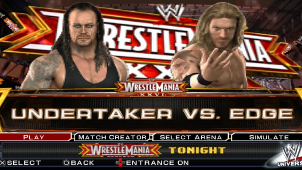 WWE SMACKDOWN VS RAW 2011 UNDERTAKER VS EDGE - YouTube