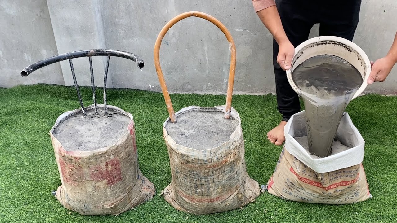 DIY old iron chair ideas / outdoor furniture / Detailed techniques for ...