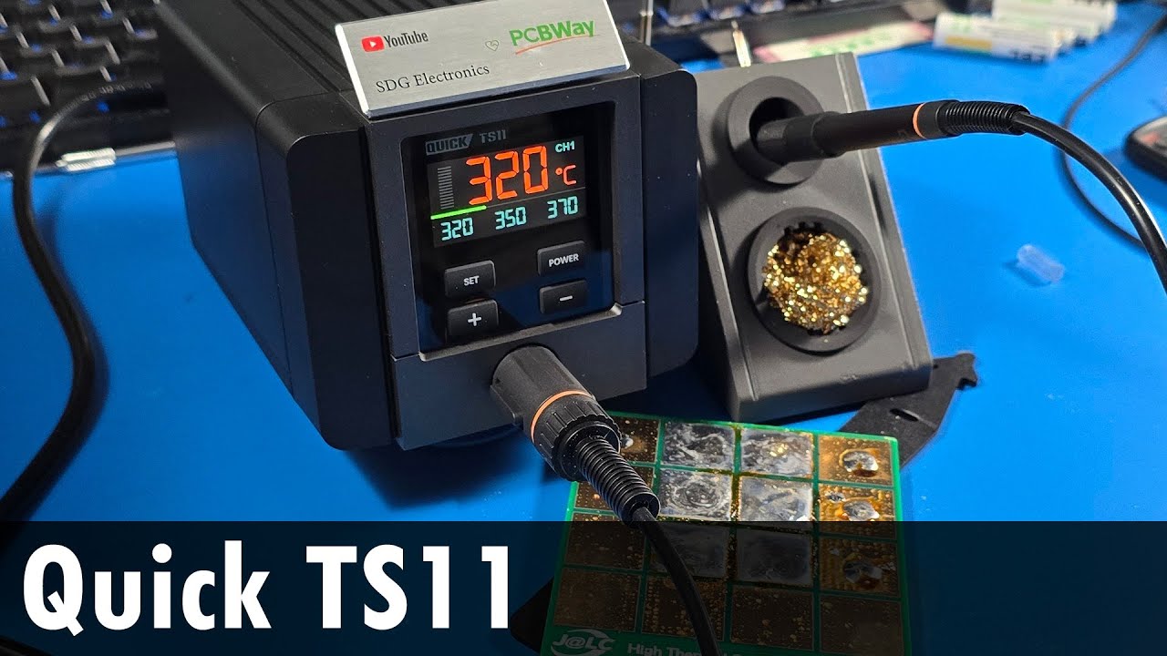 SDG #352 Quick TS11 Intelligent Soldering Station - YouTube
