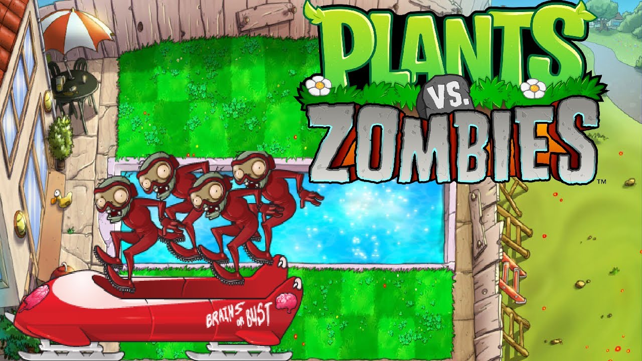 Plants Vs Zombies 1 Playthrough of Bobsled Bonanza - YouTube