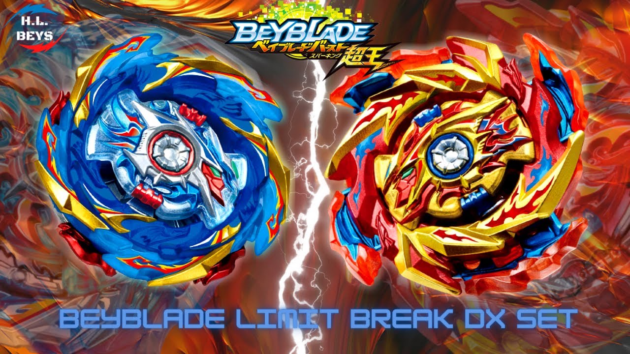 HELIOS VOLCANO & HYPERION BURN Beyblade Limit Break DX Set | Parts ...