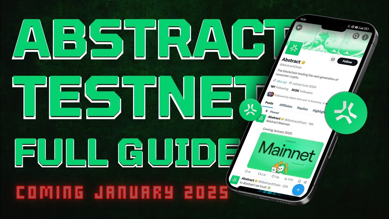 Abstract Testnet Live || abstract Full guide || abstract January Q1 🔥 ...