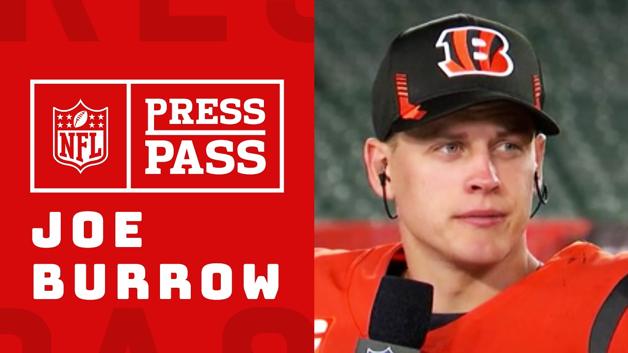 Joe Burrow on TNF Win, Crowd Chants 'MVP' | NFL Press Pass - YouTube