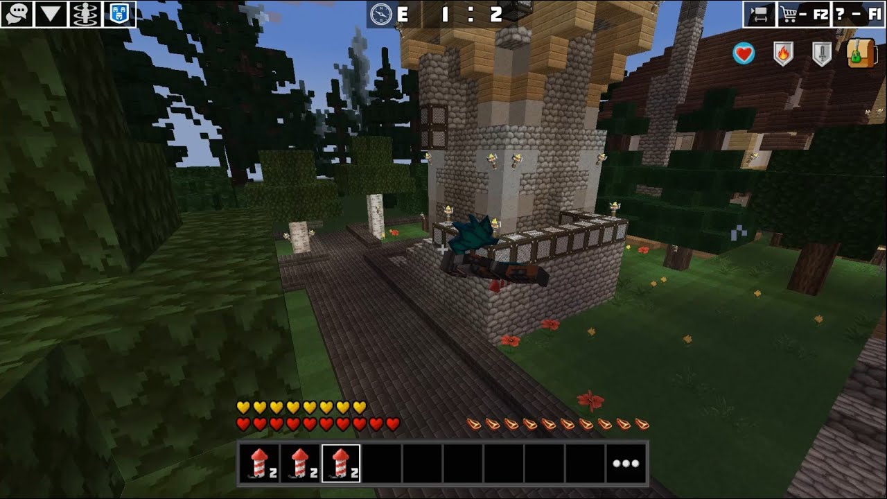 Planet of Cubes Update! Hopper, Firework Rockets and Spleef Mini-Game ...