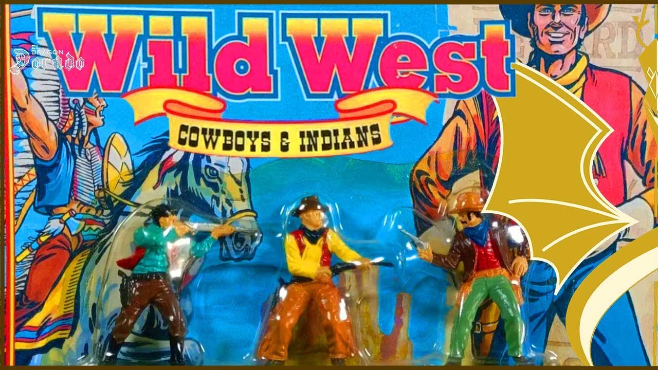 🧧WILD WEST Blisters VINTAGE TOY SOLDIERS COWBOYS VAQUEROS e INDIOS ...