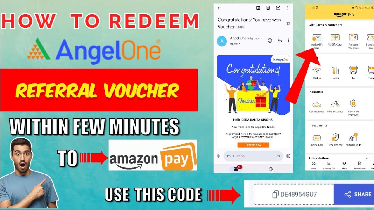 How to Redeem Your Angel One Voucher on Amazon #angelone #amazon # ...