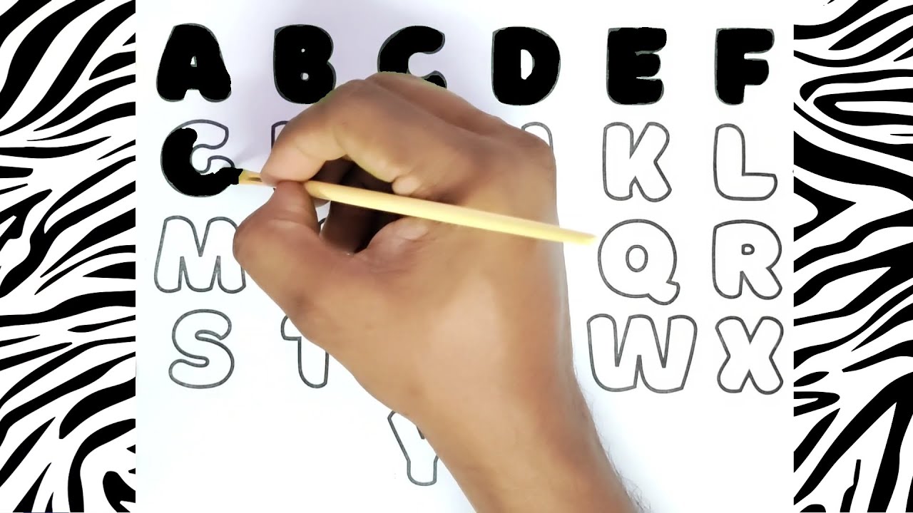 🦓 ABC Safari! Learn A to Z with Fun Zebra Patterns 🦓 #KiddosTV 🎉🔤 # ...