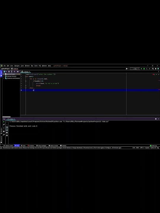 PRIME NUMBER OR NOT, USING PYTHON - YouTube