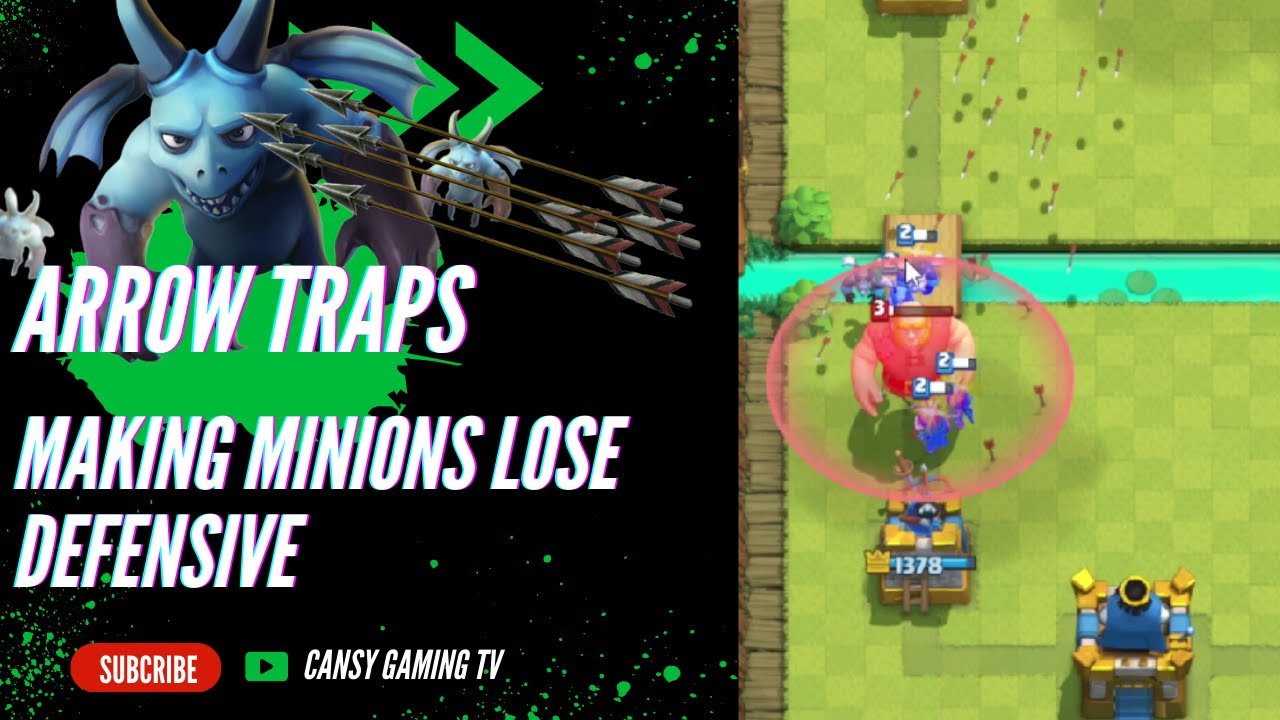 Arrow Traps Make Minions Lose Clash Royale Gameplay | Minions Gameplay ...