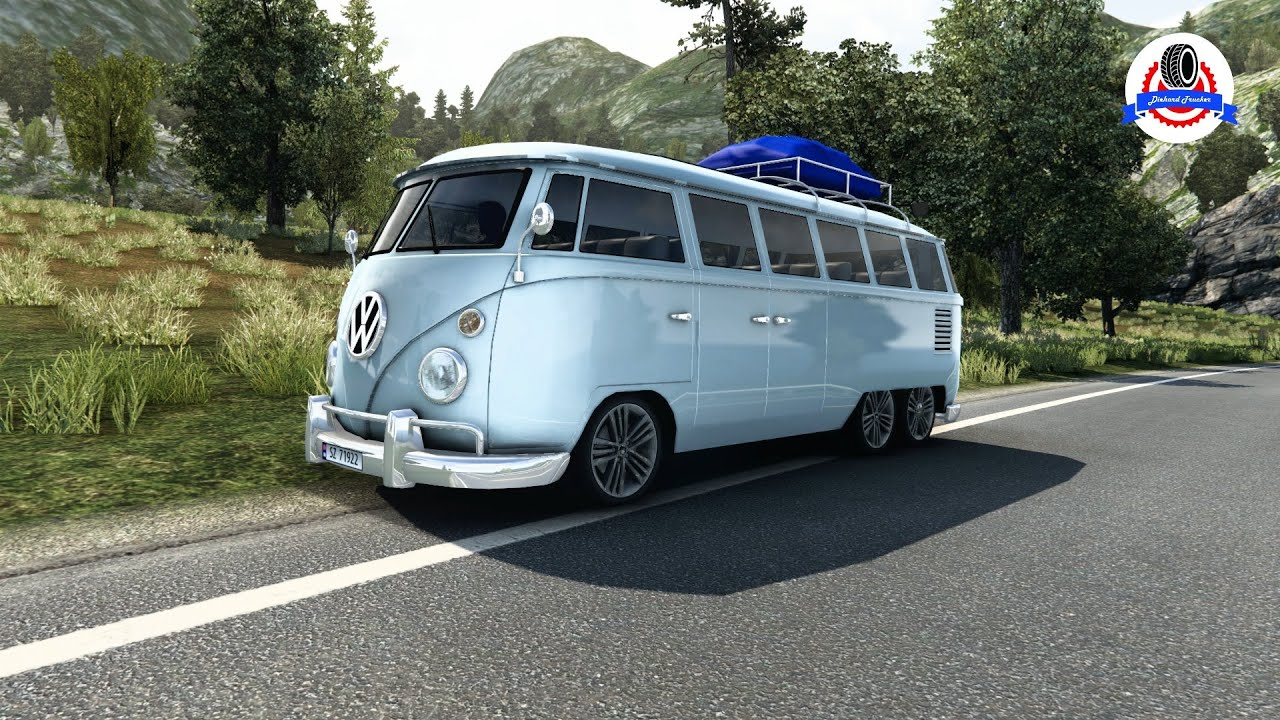 Euro Truck Simulator 2 - Mod Mobil VW Combi - YouTube