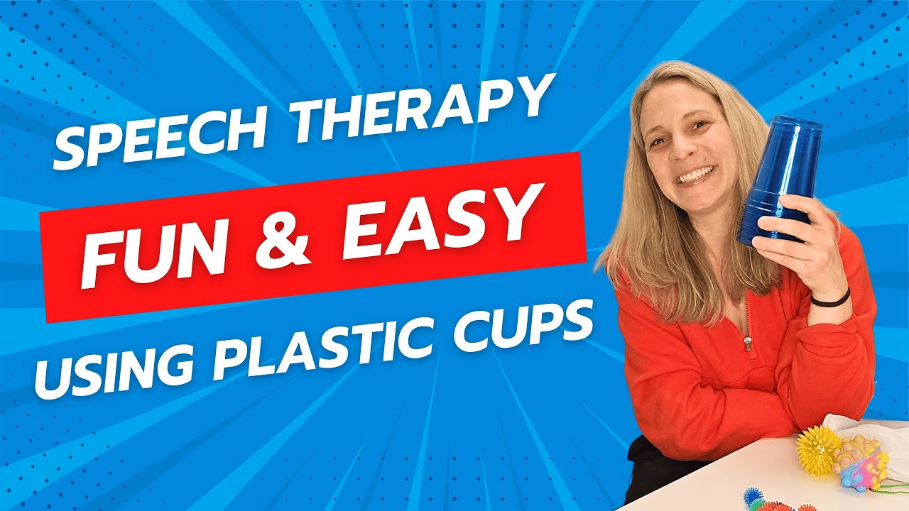 6 Easy Speech Therapy Ideas Using Plastic Cups! Engaging and high ...