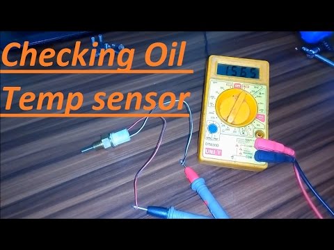 Where is the engine oil temperature sensor located?