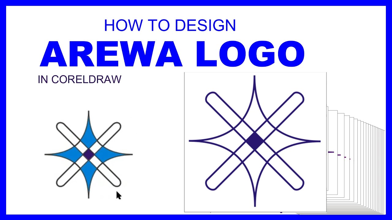 Yadda ake zanen Arewa Logo a manhajar Coreldraw | how to design Arewa ...