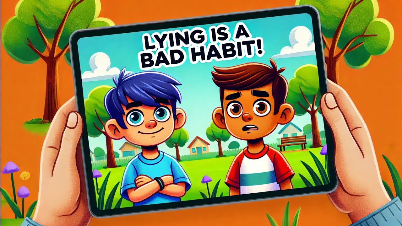 Lying Is A Bad Habit / Cartoon / Animated Kids Video With Lesson - YouTube