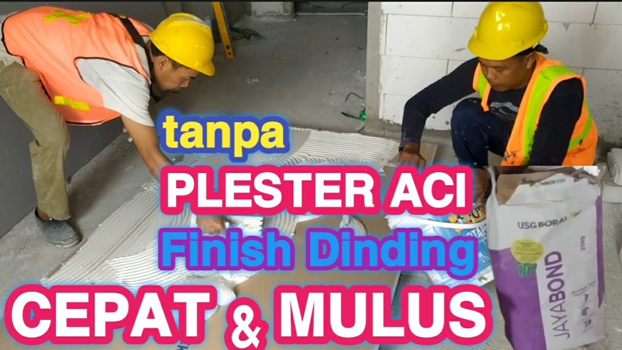 pengganti plester aci pakai sistem stick on wall - YouTube
